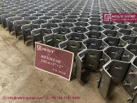 China 304H Stainless Steel Hexmesh Double Clench Bonding 14ga 2x2 Inch Refractory Lining HESLY for sale
