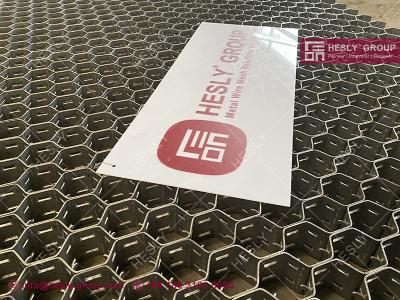 China 321 Stainless Steel Hexmetal Double Clench Bonding 14ga x 2in x 2in Refractory Lining HESLY for sale
