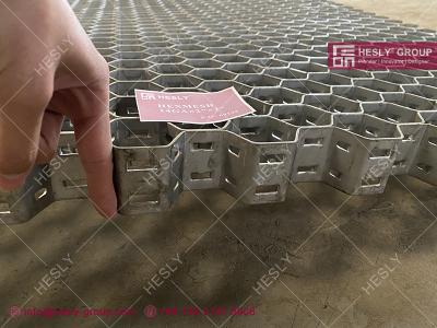 China SAE 1020 Hexsteel Double Clench Bonding Mesh for Refractory Lining 1.2mm to 2.0mm for sale