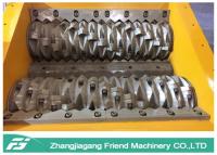 China Two Rotors Single Shaft Shredder , Rubber Recycling Plastic Shredder Machine for sale