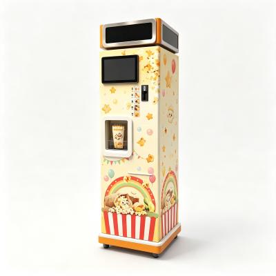 China 24-hour Unmanned Commercial Smart Popcorn Maker Supporting Coin Payment. for sale