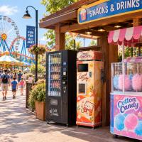 China Fully Automatic Popcorn Vending Machine For Fresh Popcorn At Amusement Parks for sale
