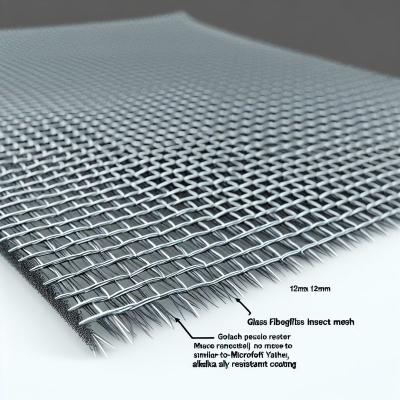China Alkali Resistant Fiberglass Insect Mesh 12mm×12mm Plain Woven for sale