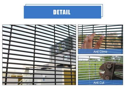 China 358 Anti-Climb Security Fence 76.2x12.7mm Mesh 1.2-6m Height Hot-Dipped Galvanized Industrial Grade for sale