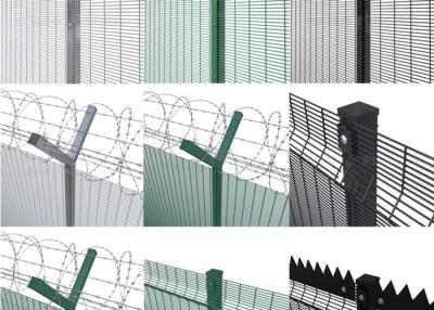 China 358 Anti-Climb Security Fence 76.2x12.7mm Mesh Hot-Dipped Galvanized 1.2-6.0m Height for sale