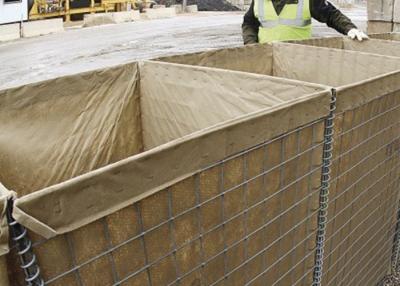 China Hot Galvanized Wire Hesco Barrier 3-5mm with 75mm Mesh for Military Defense and Flood Control Applications for sale