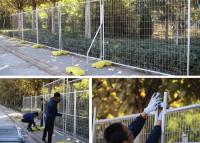 China Powder Coated Temporary Fence Panels 5.0-7.0ft Height with 8-10ft Length Options for Construction and Events for sale