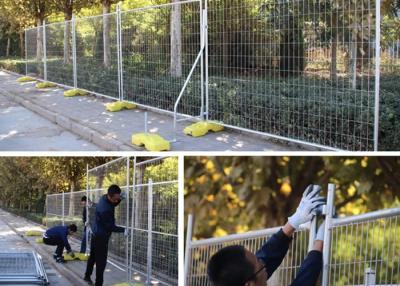 China Powder Coated Temporary Fence Panels 5.0-7.0ft Height with 8-10ft Length Options for Construction and Events for sale