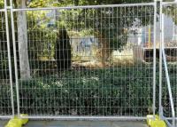 China 2.4x2.1m HDG Metal Site Fence Panels with 42-Micron Galvanized Coating and 4mm Mesh for sale