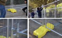 China 2×4 Temporary Fence Panels - Electro Galvanized Steel Construction in 3.5mm Wire & 8-10ft Lengths for sale