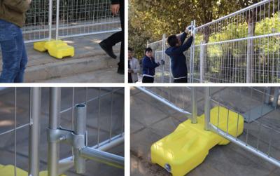 China 2×4 Temporary Fence Panels - Electro Galvanized Steel Construction in 3.5mm Wire & 8-10ft Lengths for sale