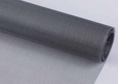 China 75gr 1x50m PVC Coated Fiberglass Window Screen - Gray/Black Mosquito Proof Mesh with 4×5 Holes per Inch for sale