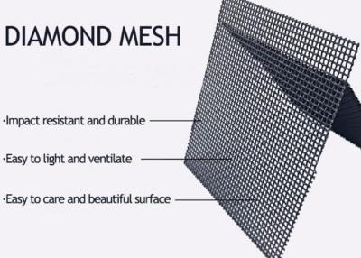 China Stainless Steel Diamond Wire Mesh 304 316L Bullet Proof Security Mesh 2m Width 14x14 Mesh for sale