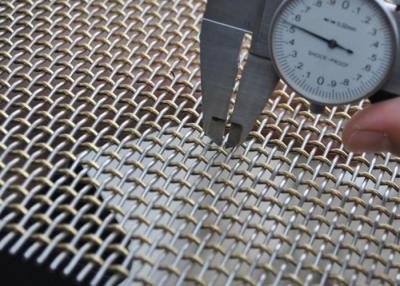 China AISI304 Stainless Steel Crimped Wire Mesh 6 Gauge 10mm Aperture for Quarry Screening for sale
