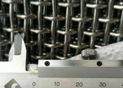 China 65Mn Steel Crimped Wire Mesh Vibrating Screen - 0.8-12.7mm Wire, 2-100mm Aperture for Mining & Industrial Use for sale