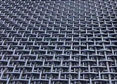 China Stainless Steel Crimped Wire Mesh 13mm Opening 1-24 Mesh Square Hole Rock Screen for sale