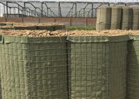 China 50x50mm Military Hesco Bastion Barrier System with 4mm Spiral Wire and 300g/m² Geotextile for sale