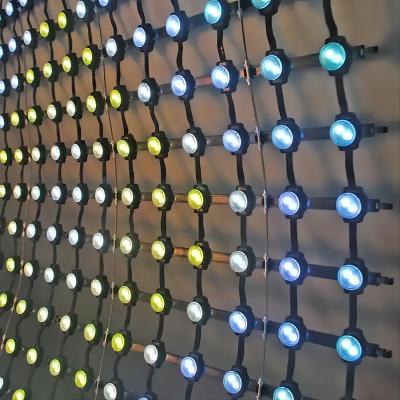 China Outdoor Flexible LED Mesh Curtain High Brightness High Refresh Rate for sale