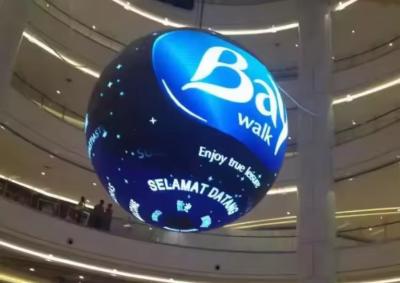 China LED Ball And Creative Circular Cube Cylinder Curved Rgb Flexible LED Screen Indoor P2 P3 P4 Round Spherical Led Display for sale