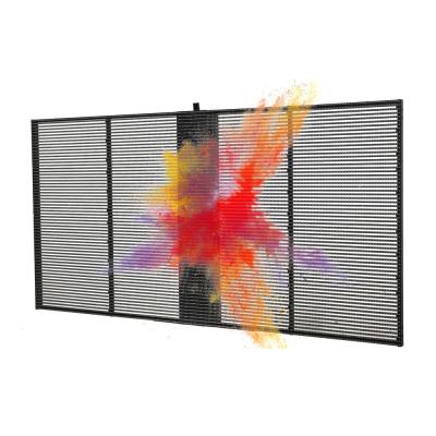 China 3.91-7.82mm Pixel Pitch Transparent LED Display Screen with 75% Transparency for 5-100m Viewing Distance for sale