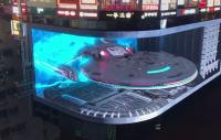 China Outdoor LED TV Screen with Pixels Density of 10000dots/sqm and Circle Size Dimension for sale