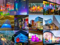 China Customized Indoor Flexible LED Crystal Film Screen Full Color Transparent LED Flexible Display for sale