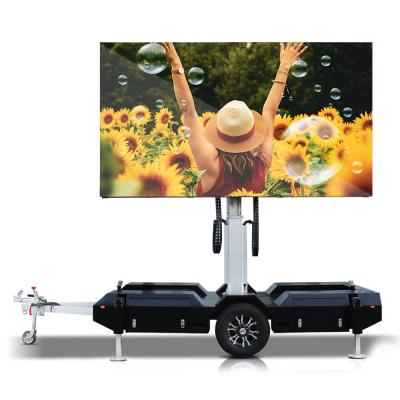 China Outdoor Advertising LED Screen Trailer 960mm * 960mm Cabinet Size for Mobile Display for sale