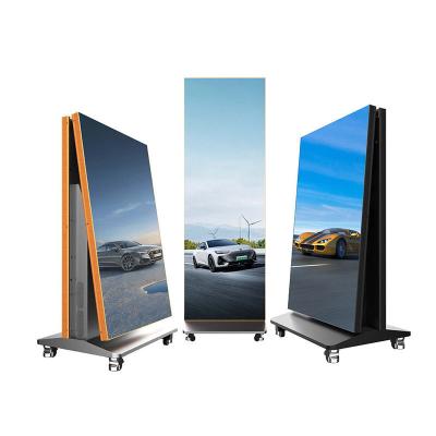 China Foldable LED poster Portable Digital Video Advertising Poster Screen Led Poster Display for sale