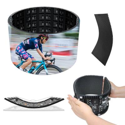 China P1.5 P2.5 P4 Led Soft Screen Indoor Outdoor Led Curved Soft Vertical Flexible Ads Display Screen for sale