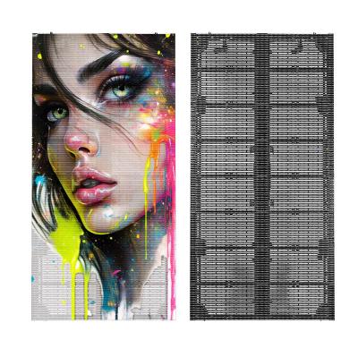 China Outdoor Transparent Events Led Screen P3.91 Panel Indoor Video Wall For Glass Window Digital Signage Displays for sale
