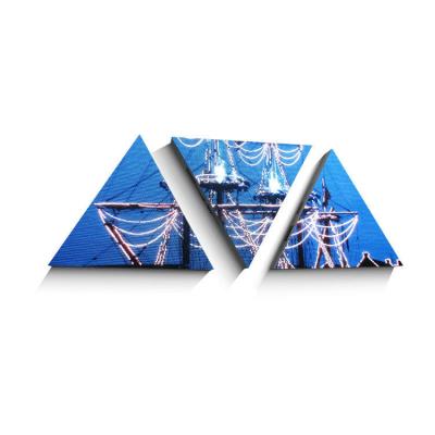 China P3 Indoor Full Color LED Irregular Shape Screen Splicing Hexagonal Triangular Shaped Ultra HD LED Digital Display Screen for sale