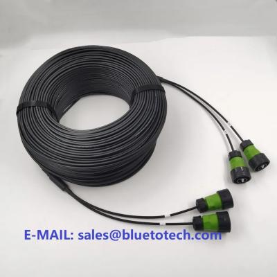 China CNLINKO YM24 LC Connector 5G Base Station BBU RRU CPRI Optical Fiber Cable IP67 Waterproof for sale