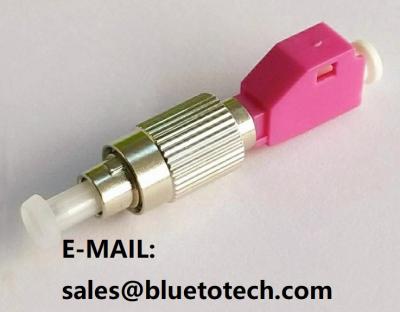China Violet LC/UPC Female To FC/UPC Male OM4 MM Fiber Optic Hybrid Adapter FC/UPC Male To LC/UPC Female Multi Mode for sale