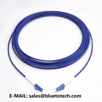 China 2mm 3mm Armored Fiber Optic Patch Cord LC To LC Fiber Optic Armored Patch Cable Single Mode Simplex for sale