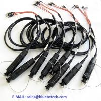 China TFOCA to ST 4CH Tactical Fiber Cable Assembly Waterproof Military TFOCA to ST 4 Core Fiber Optic Patch Cord for sale