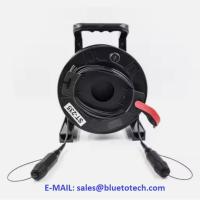 China 2/4/6 Core XBEAM Expand Beam Optical Fiber Patch Cable Armored Field Fiber Optic Patch Cord With Cable Drum for sale