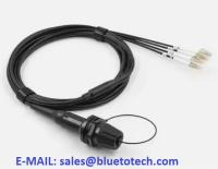 China XBEAM Expand Beam 4core Armored Optical Fiber Patch Cable To LC 4Fiber Multi Mode Expanded Beam Connector for sale