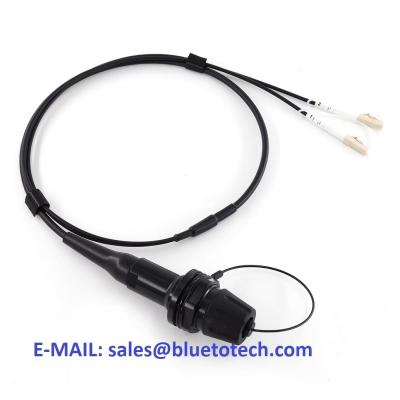 China Optical Fiber Expanded Beam To LC 2core Multi Mode Hybrid Cable Harsh Environment Expanded Beam Filed Deployment for sale
