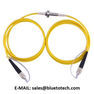 China Fiber Optic Rotary Joint 1Fiber FC Connector Single Model Yellow Color Fiber Optic Splip Ring Rotary for sale