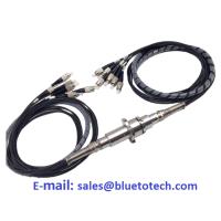 China Fiber Optic Rotary Joints Fiber Optic Splip Ring Rotary 7Fiber FC Connector Single Model Long Life Black Cable for sale