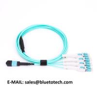 China MPO to LC uniboot 8core OM3 Fiber Optic Patch Cord MTP to LC uniboot 8fiber OM3 Fiber Optic Trunk Cable for sale