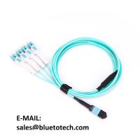 China MPO to LC uniboot 8core OM3 Fiber Optic Patch Cord MTP to LC uniboot 8fiber OM3 Fiber Optic Trunk Cable for sale