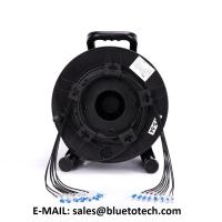 China Outdoor 8core Armored Fiber Optical Patch Cord LC to LC 6.0mm Single Model With Plastic Drum Optical Fiber Jumper 8fiber LC/UPC-LC/UPC Plastic Cable Reel for sale