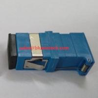 China Fiber Optic SC Side Shutter Adapter With ABS / PBT Material,Blue / Green Optical Cable Adapter for sale