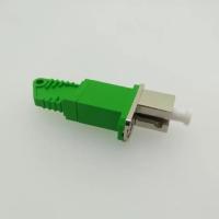 China E2000/APC To LC/APC Hybrid Adapters Single Model Green Simplex E2000/APC TO LC/APC single Mode Simplex Fiber Opitc Hybrid Adapter for sale