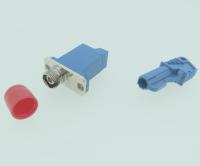 China Blue Color E2000/UPC To FC/UPC Fiber Optic Hybrid Adapters Simplex Single Model E2000 to FC Hybrid Adapter for sale