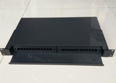 China Rack Mount Fiber Optic Terminal Box With Tray 24 Port Single Model / Multi Model for sale