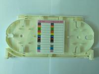 China White Fiber Optic Tray 24 Core 24 Fiber Splice Sleeve Protect With ABS Material for sale