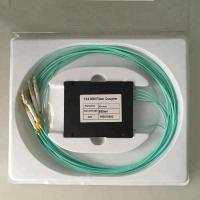 China Multi Model Fiber Optic Splitter 1*4 FBT Coupler LC/UPC OM3 Connectors With ABS Box for sale