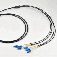 China Outdoor Tactical Armored Fiber Optic Patch Cord 12 Cores LC/UPC To ST/UPC Single Mode 12Fiber for sale